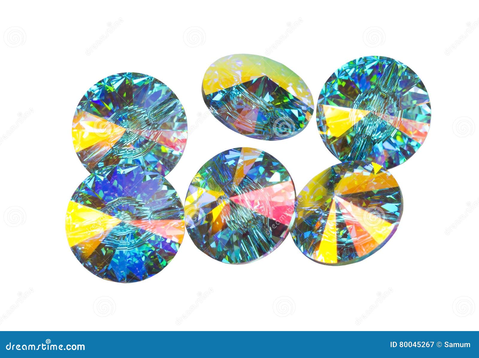 Multi coloured crystals stock image. Image of facet, gems - 80045267