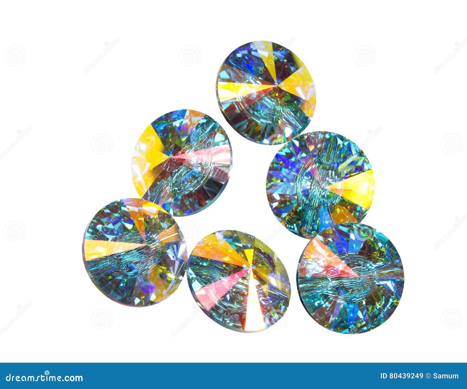 Multi coloured crystals stock image. Image of jewel, islolated - 80439249