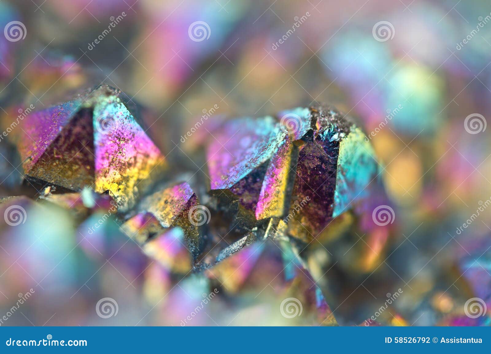 Multi-coloured Crystals Macro Stock Photo - Image of gloss, edgy: 58526792