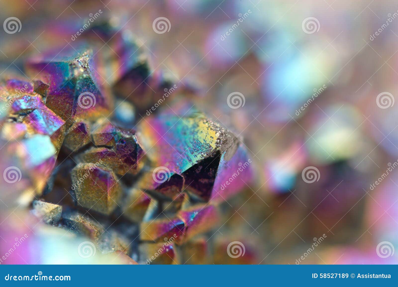 Multi-coloured Crystals Macro Stock Image - Image of faceted, abstract ...