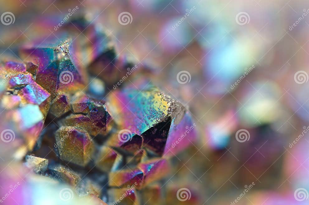 Multi-coloured Crystals Macro Stock Image - Image of faceted, abstract ...
