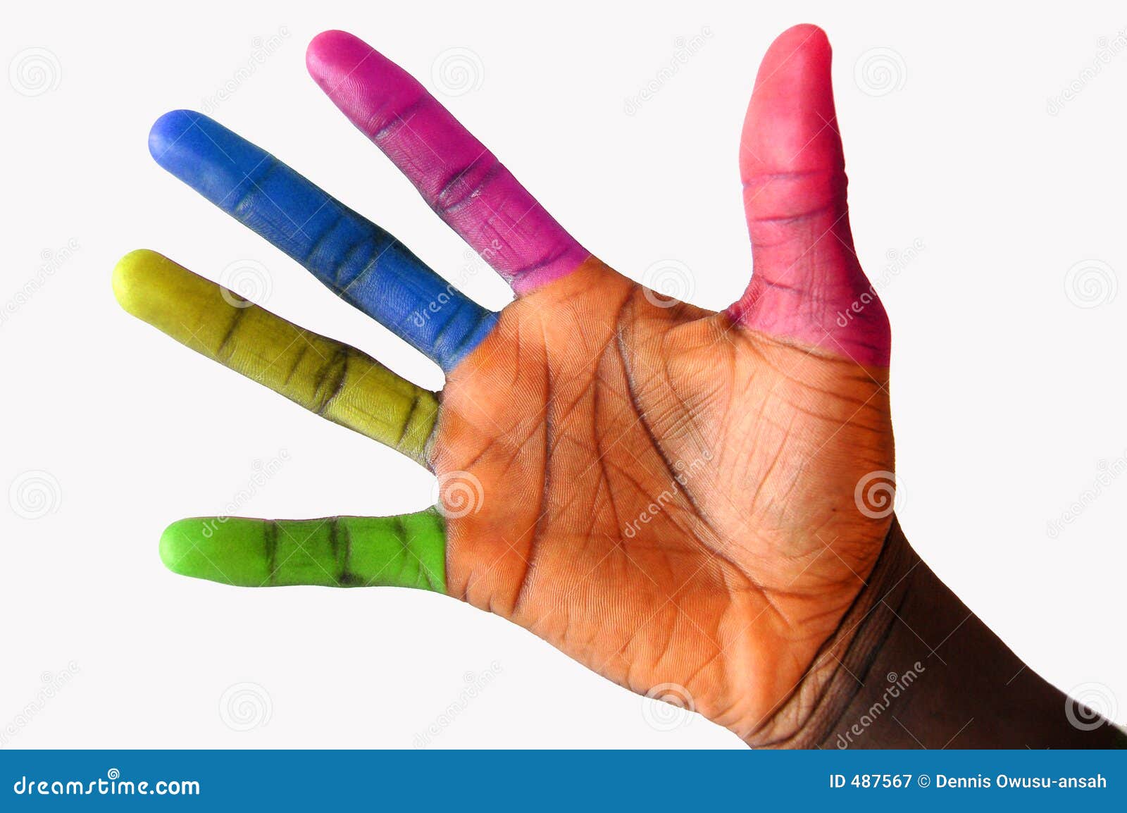 Multi Coloured (cultured) Fingers Stock Image - Image of fingers, four ...