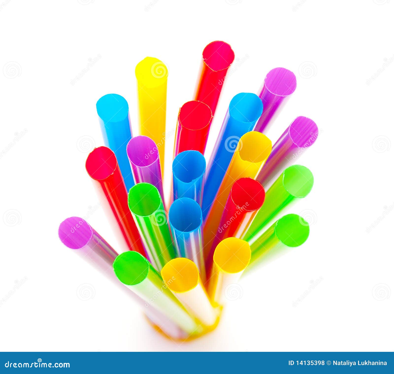 Multi-coloured Drinking Straws Stock Photo - Image of plastic, tube ...