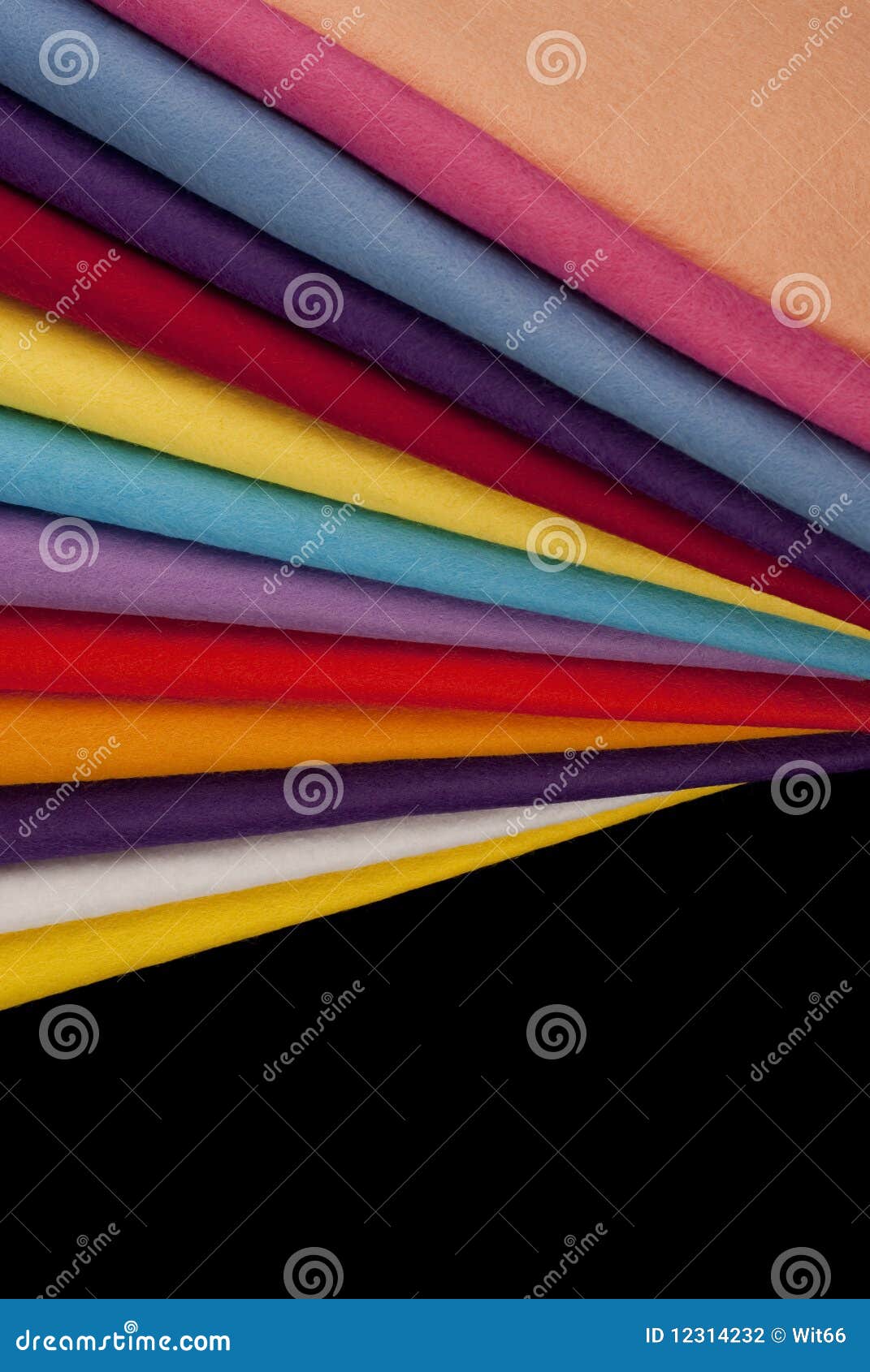 Multi Coloured Felt Fabrics Stock Photo - Image of orange, bright: 12314232