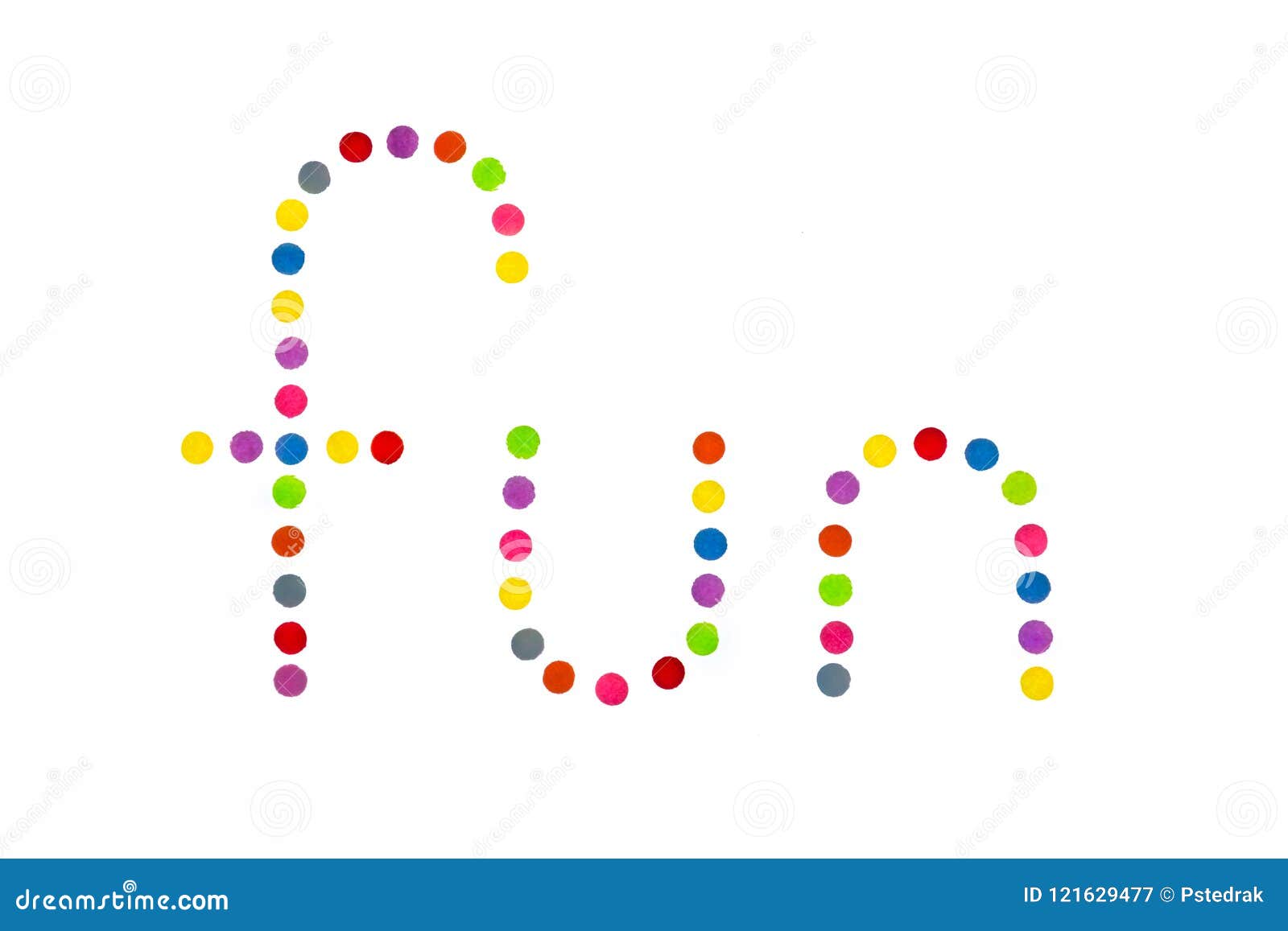 Multi Coloured Fun Letters on White Background Stock Image - Image of ...