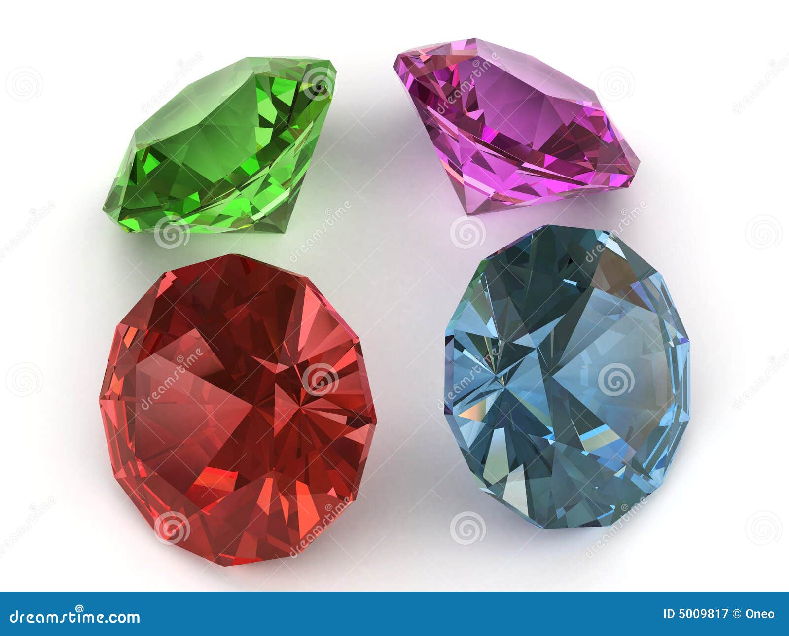 Multi-coloured gemstones stock illustration. Illustration of jewelry ...