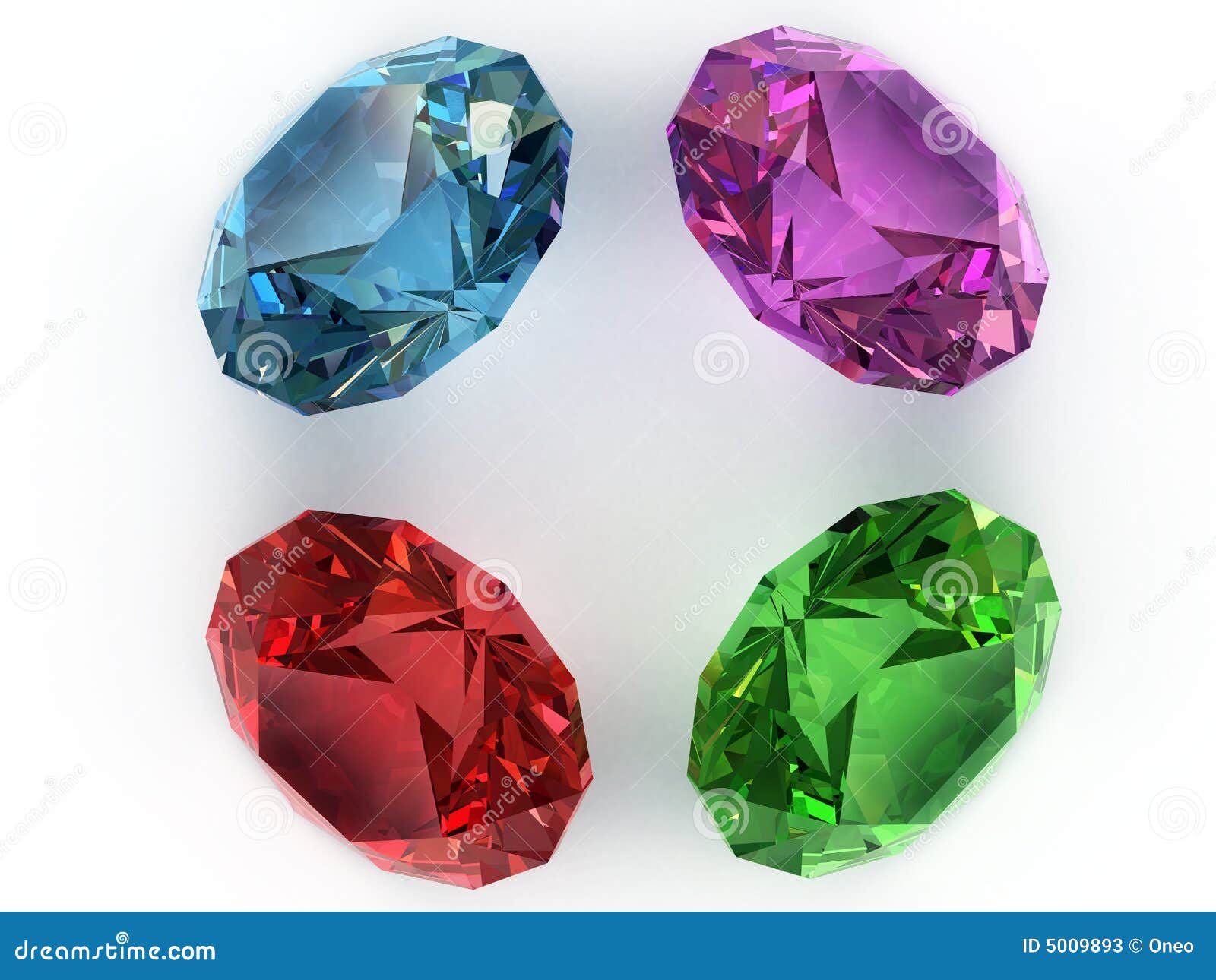 Multi-coloured gemstones stock illustration. Illustration of glisten ...