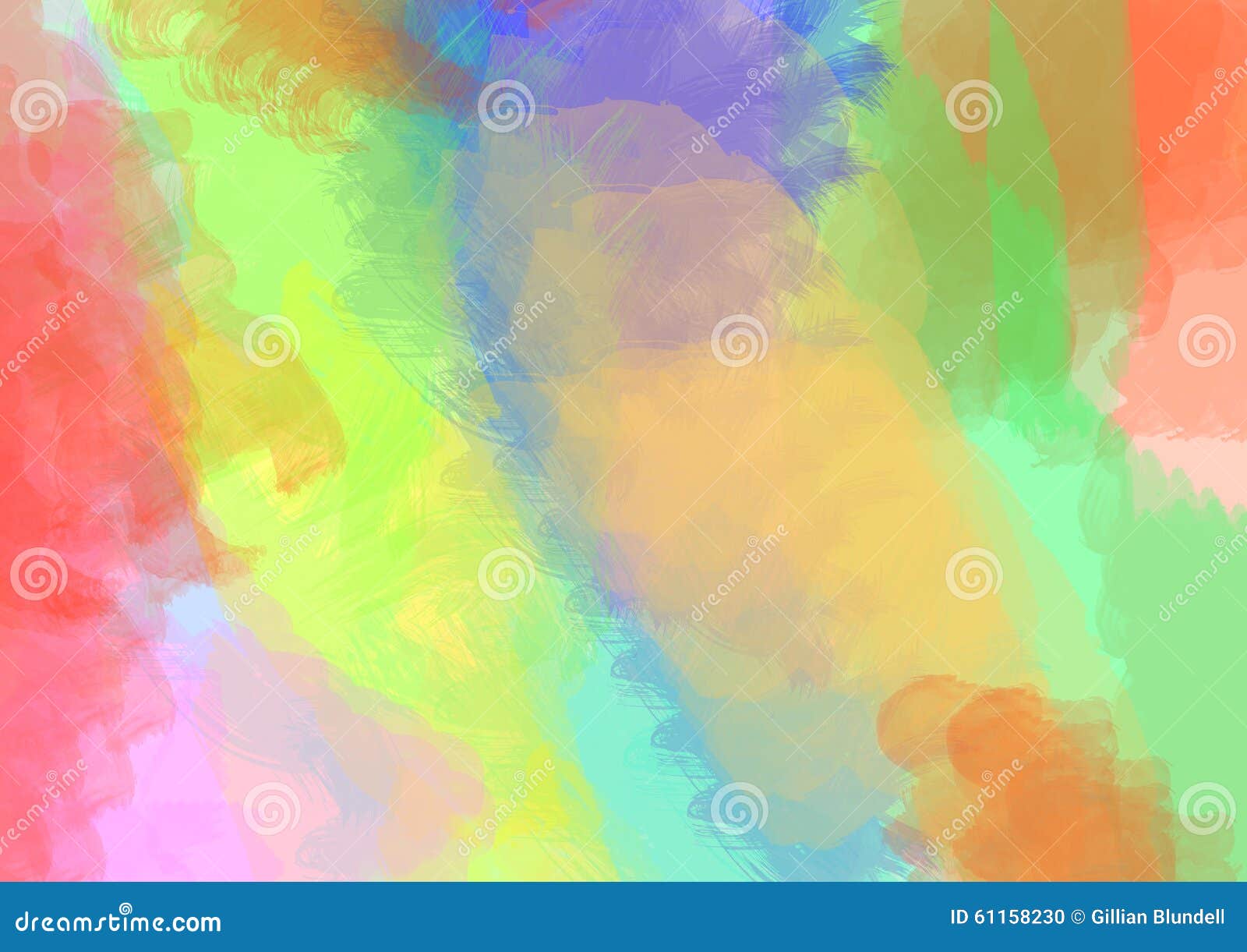 Multi-coloured Multi-colored Painted Background Stock Illustration ...