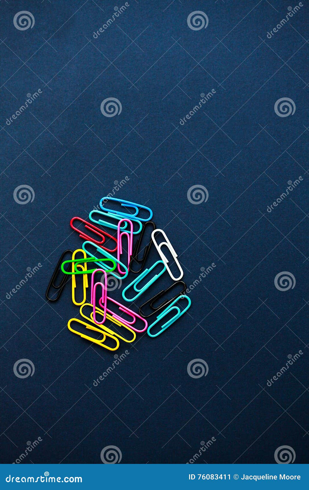 Multi Coloured Paper Clips on Plain Background Stock Image - Image of ...