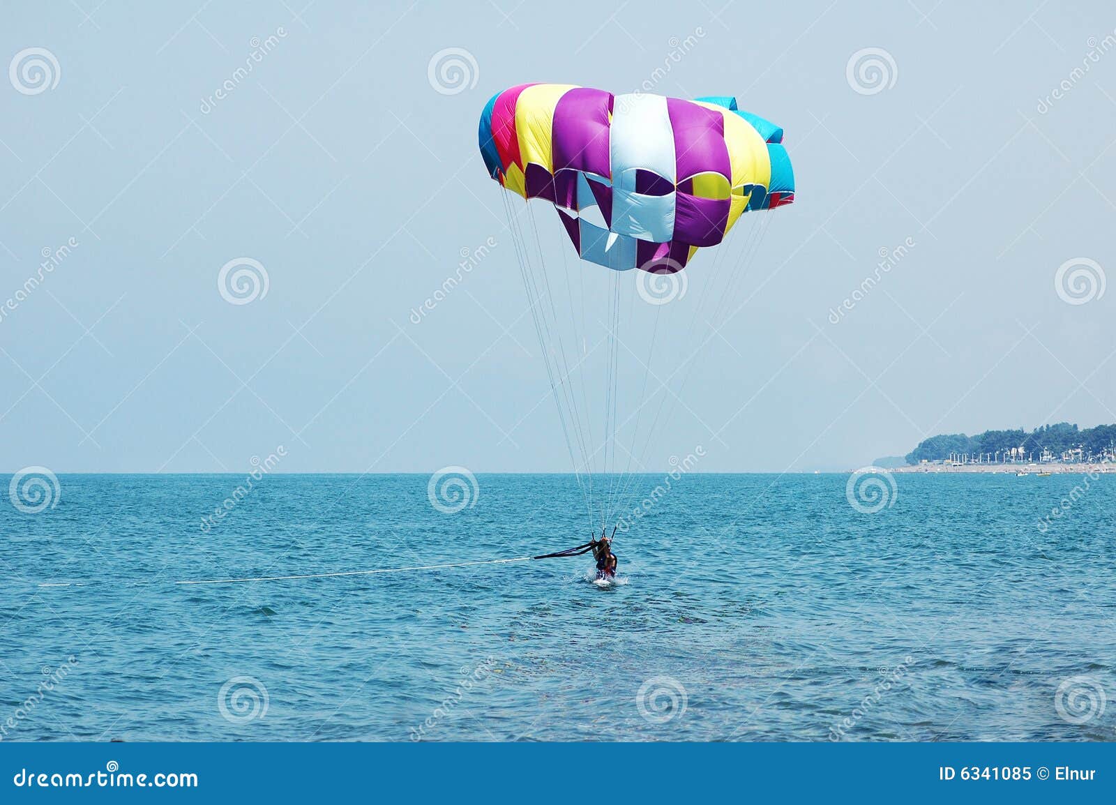 Multi coloured parachute stock image. Image of extreme - 6341085