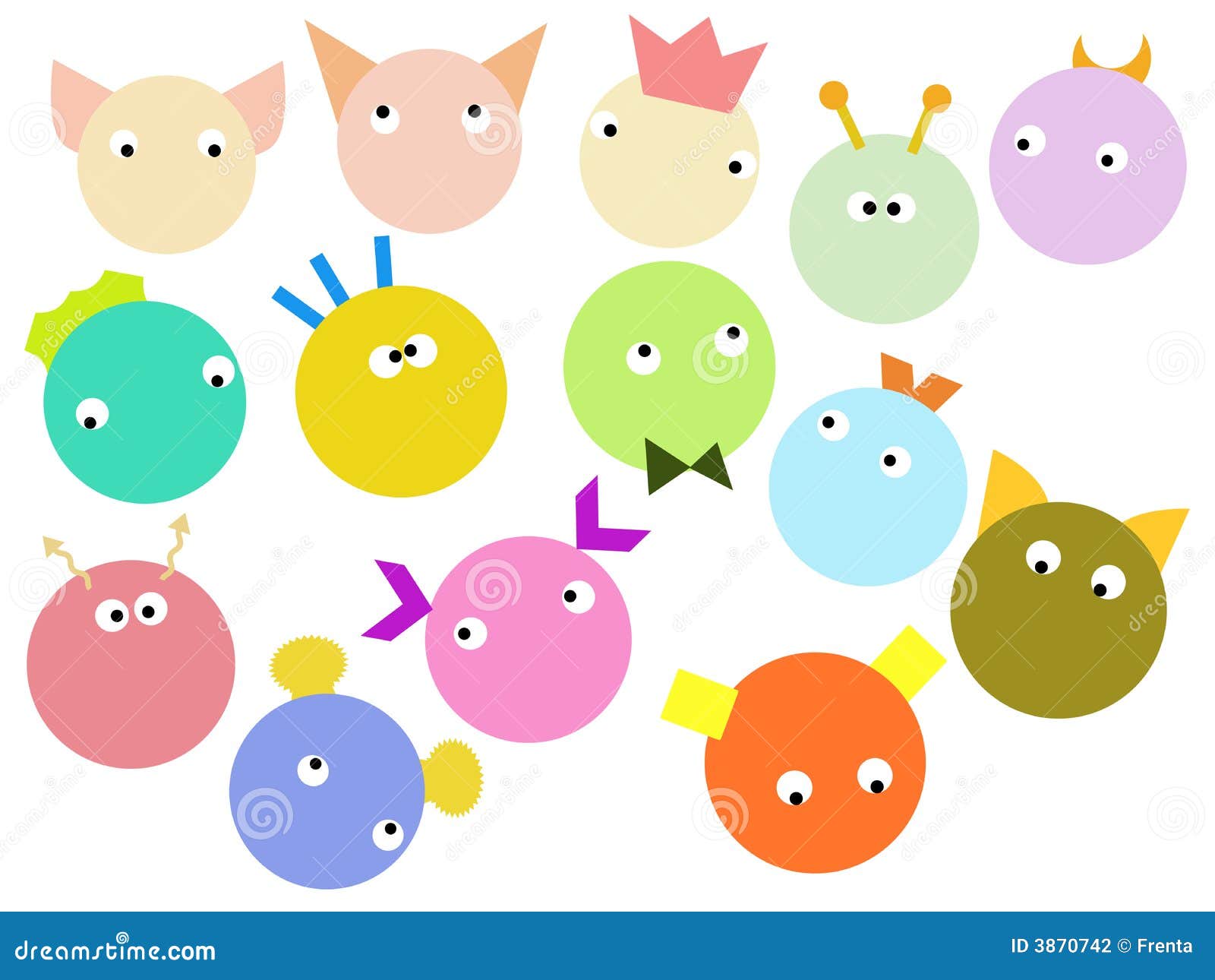 Multi-coloured Persons of Characters Stock Illustration - Illustration ...