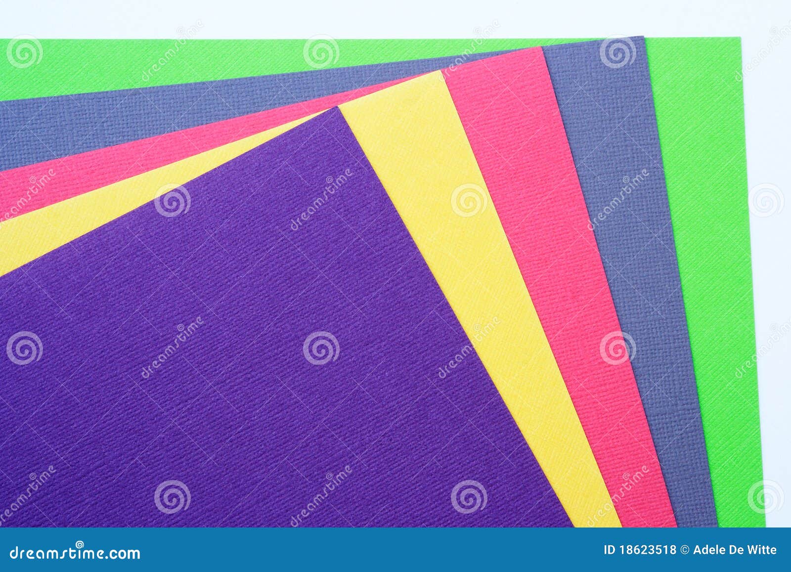 Multi-Coloured Pieces of Paper Stock Photo - Image of crafts, mauve ...