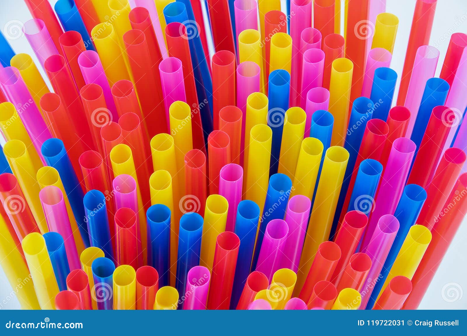 Colourful Plastic Drinking Straws Stock Image - Image of colorful ...