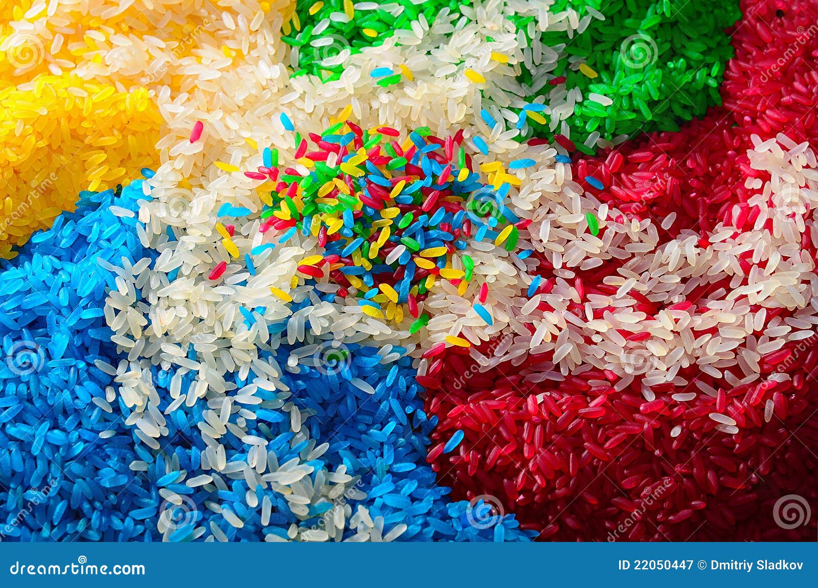 Multi-coloured rice stock image. Image of saturated, prayer - 22050447