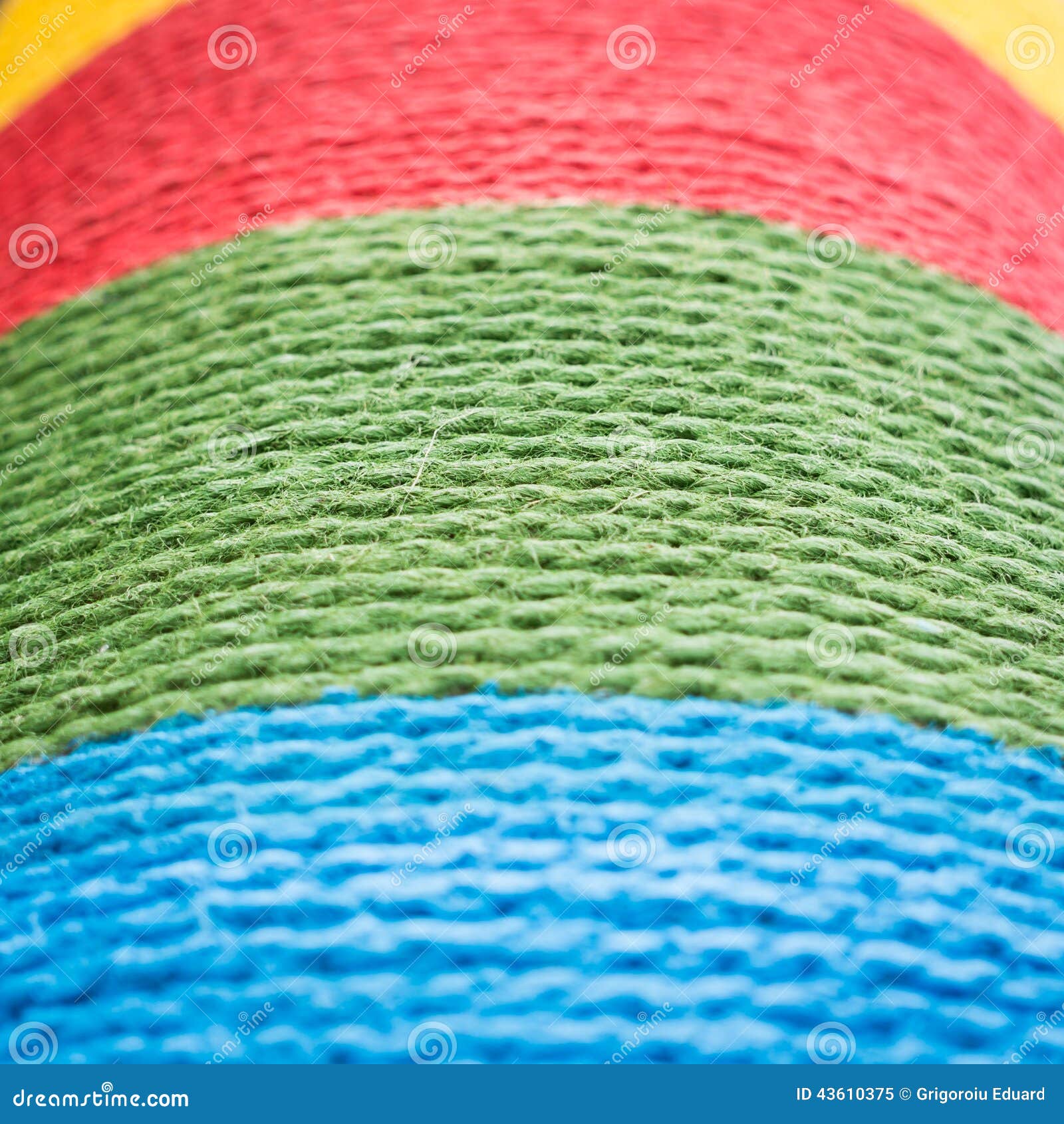 Multi-coloured rope roll stock image. Image of pole, cloth - 43610375