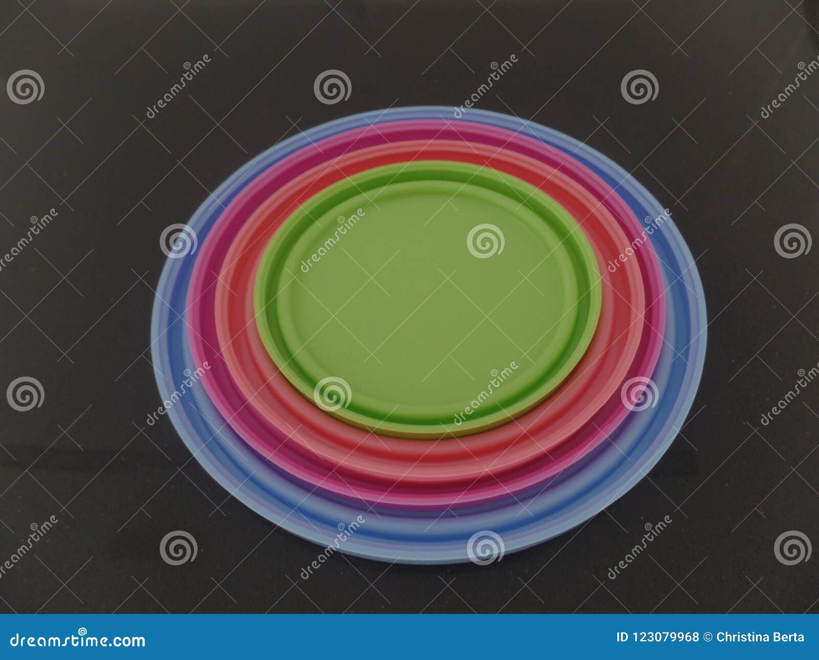 Multi Coloured Round Plastic Lids Stock Photo - Image of coloured ...