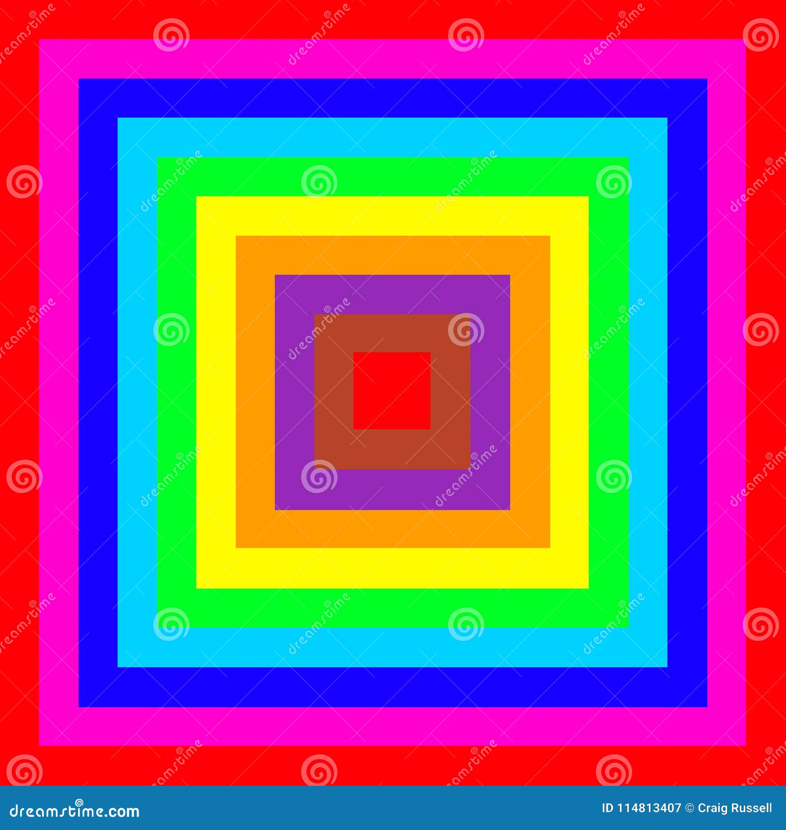 Multi Coloured Square Background Stock Illustration - Illustration of ...