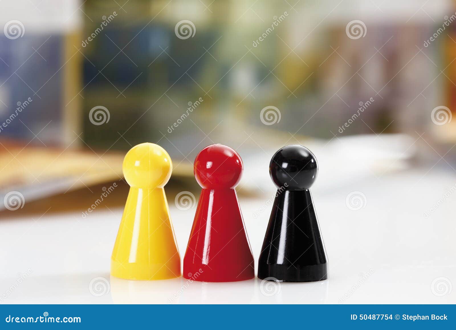 Multi Coloured Tokens in Rows Stock Photo - Image of variation, germany ...