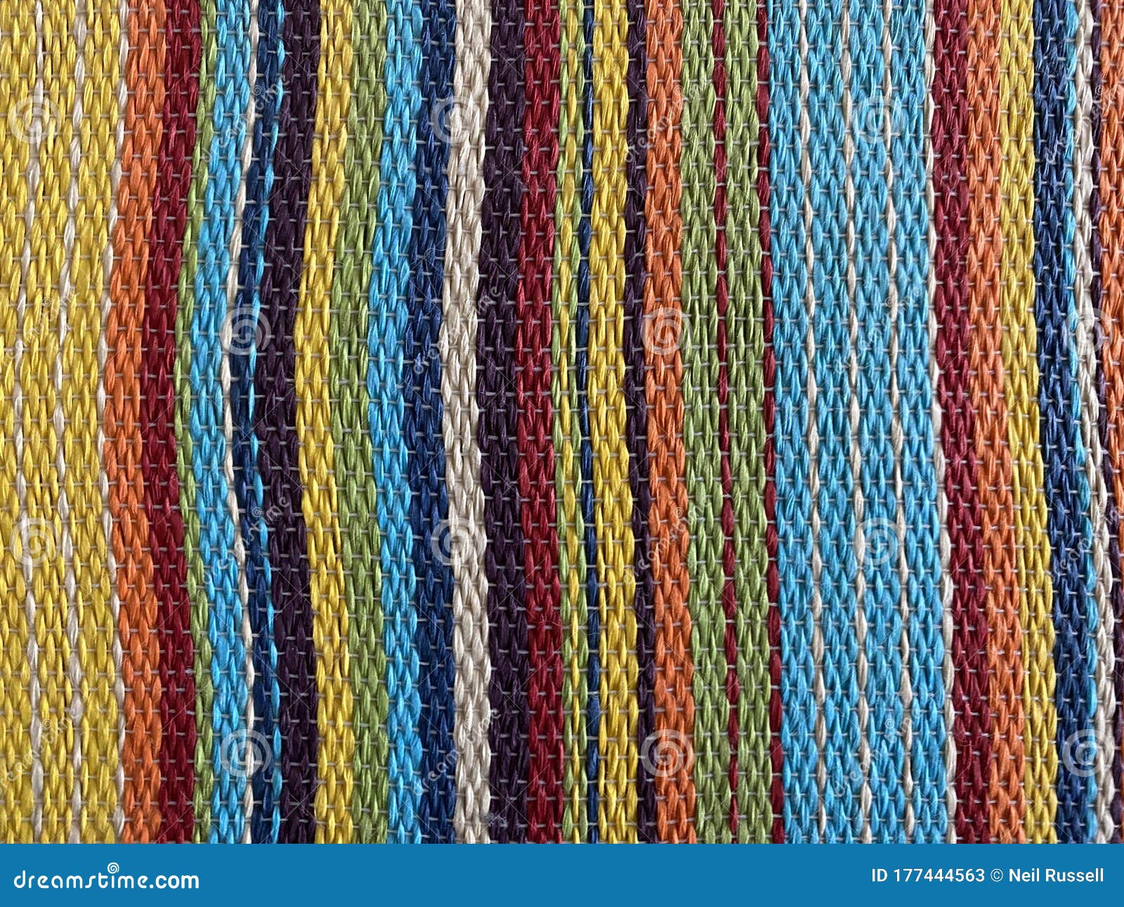 Multi-coloured Woven Fabric Stock Image - Image of small, showing ...