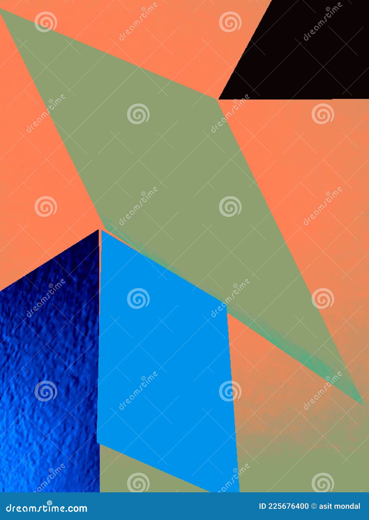 A Multi-colours Geometric 3d Computer Graphics Design Stock Photo ...