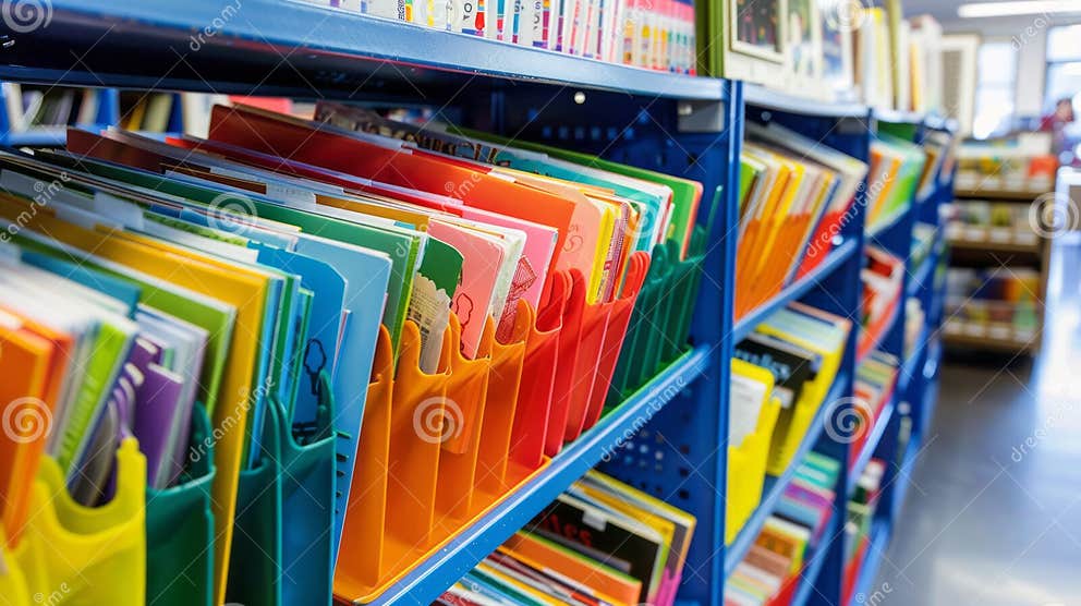 Multi-Compartment Brochure Holders for Variety Stock Illustration ...