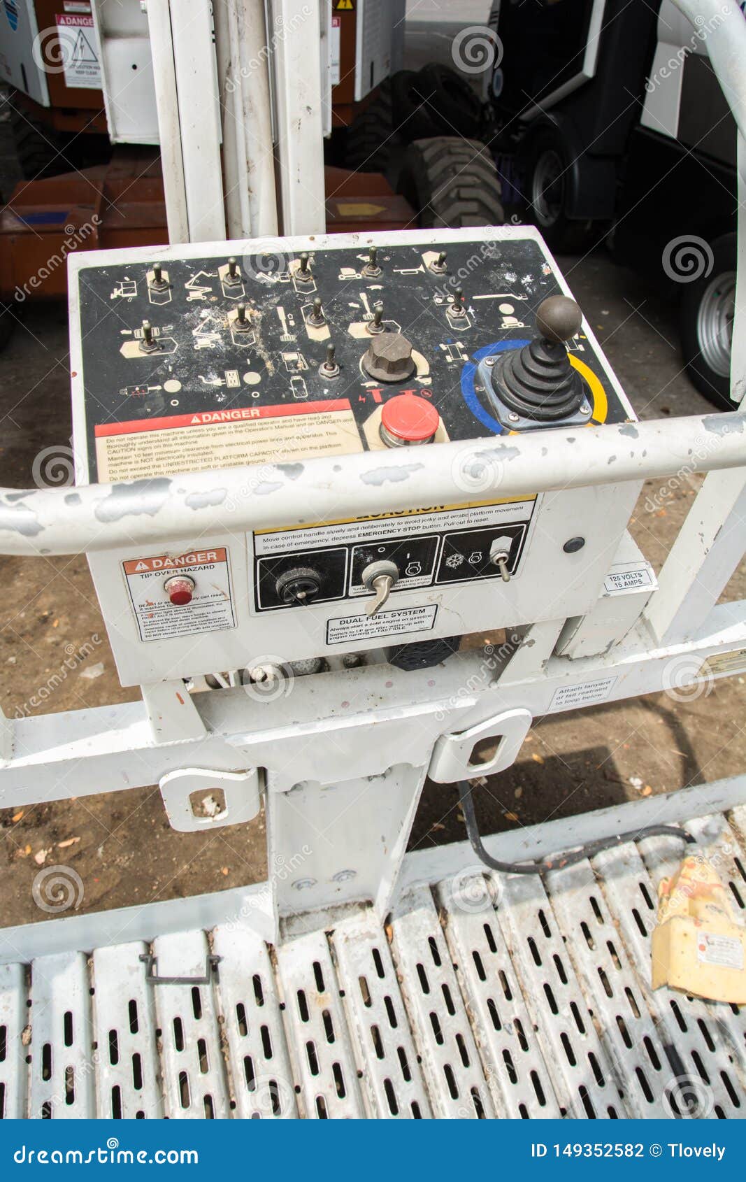 The Multi Controler by Hydrolic Handle Control Stock Photo - Image of ...