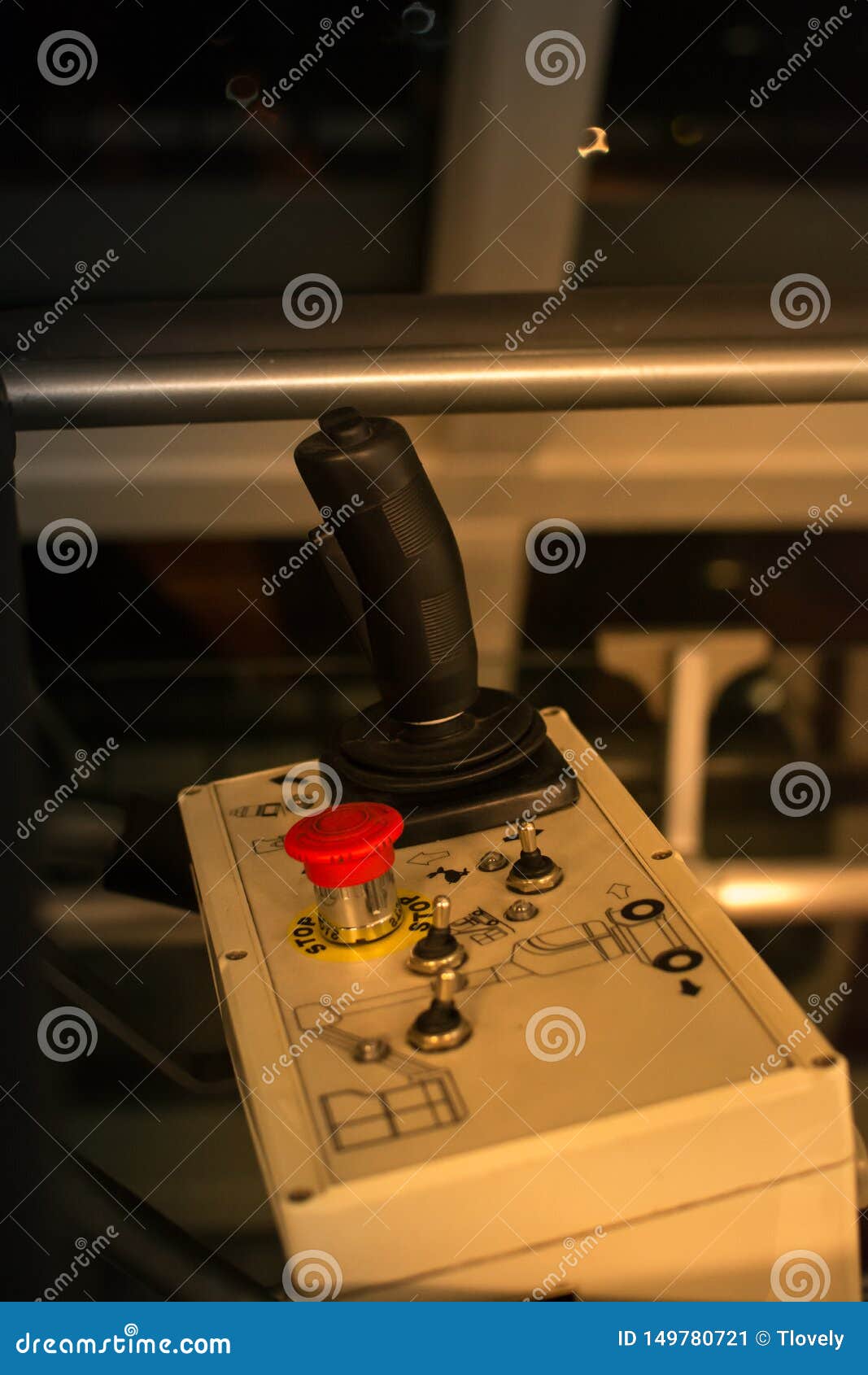 Multi Controler by Hydrolic Handle Control Stock Image - Image of ...