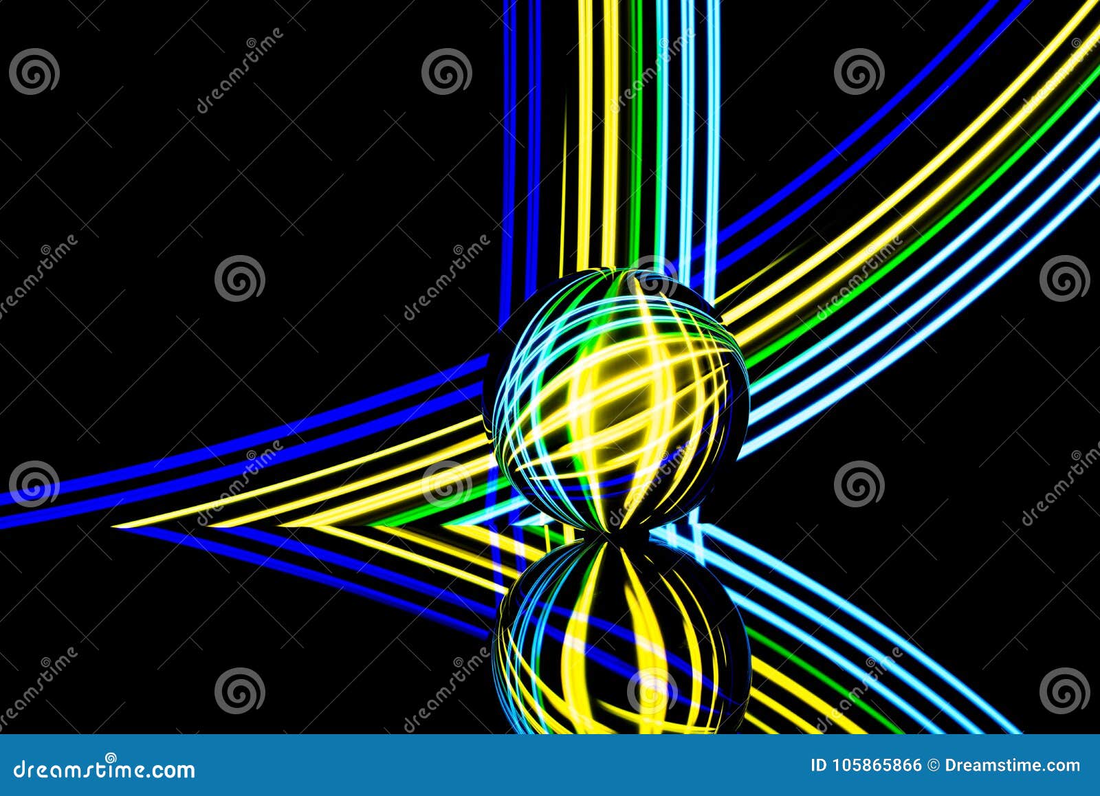 Multi Cor Que Refrata Raias Claras Ilustração Stock - Ilustração de ...