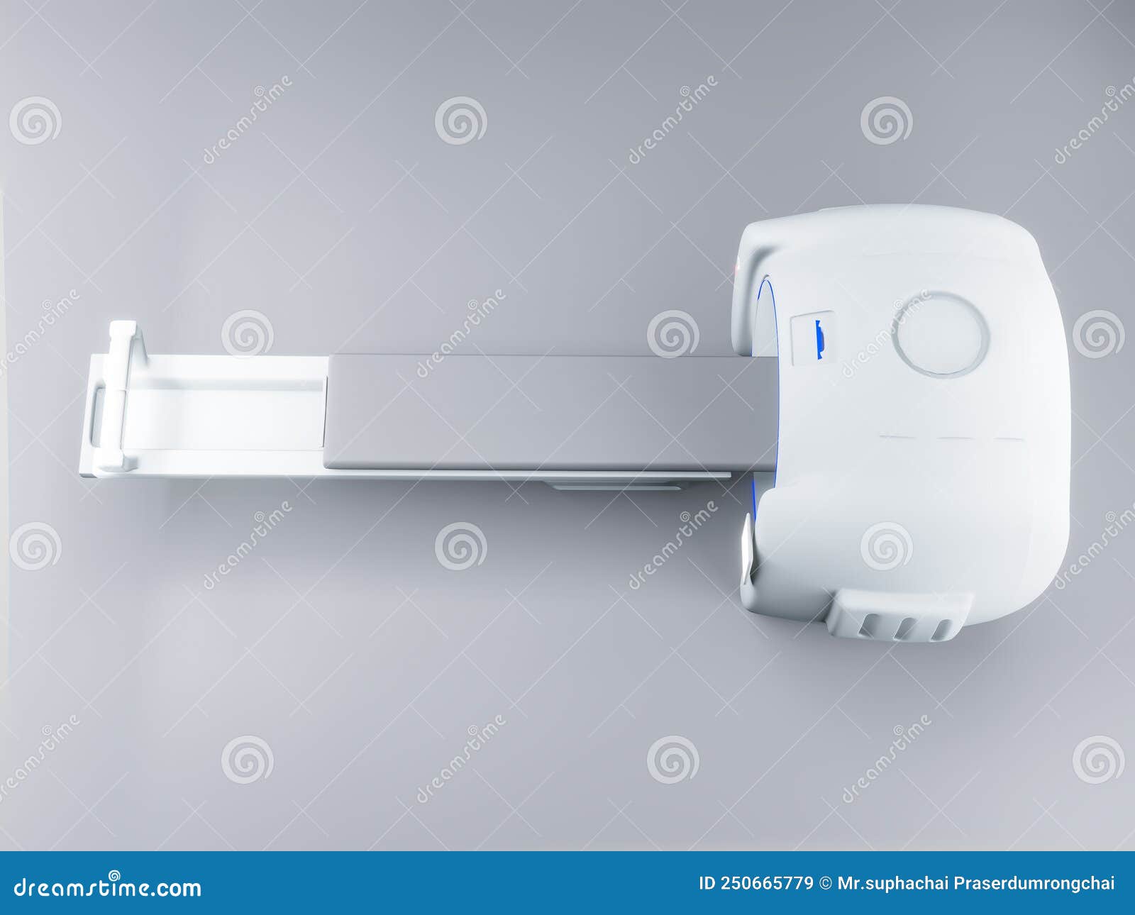 The Multi Detector CT Scanner or Computed Tomography 3D Illustration ...