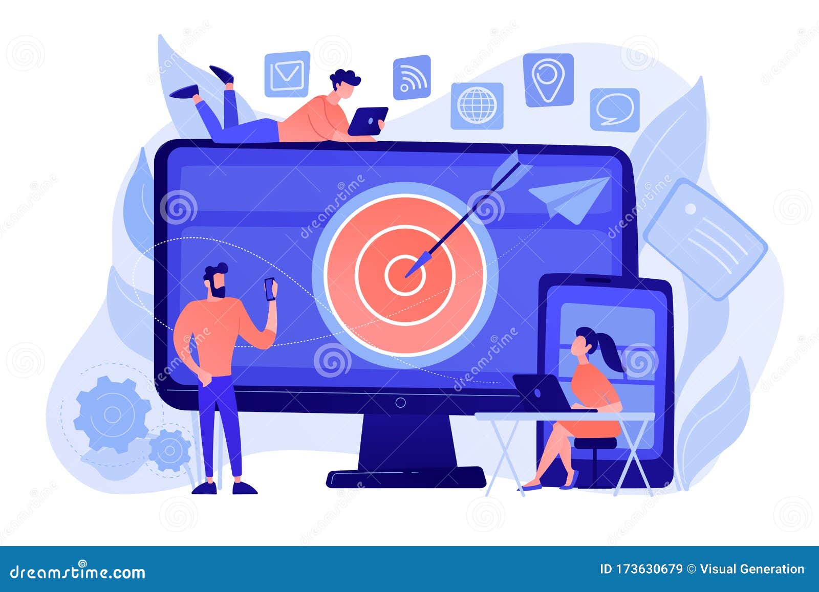 Multi-device Compatibility Abstract Concept Vector Illustrations ...