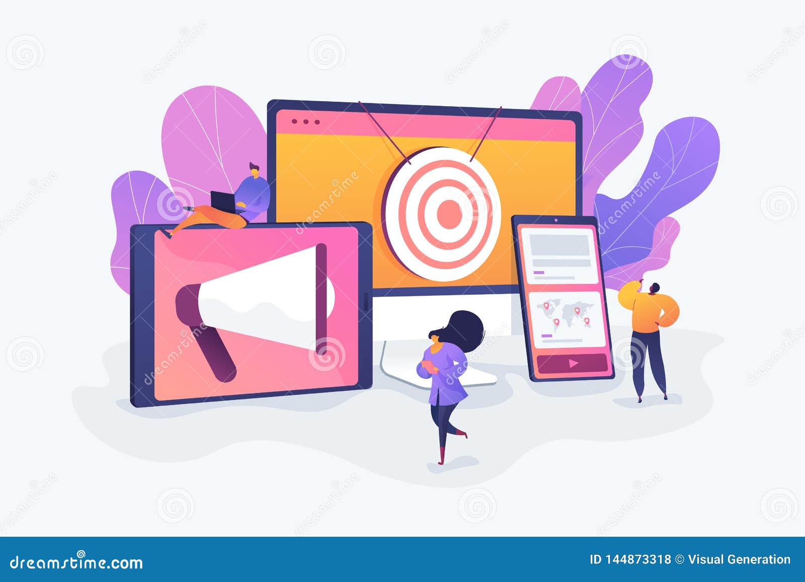 Multi Device Targeting Concept Vector Illustration. Stock Vector ...