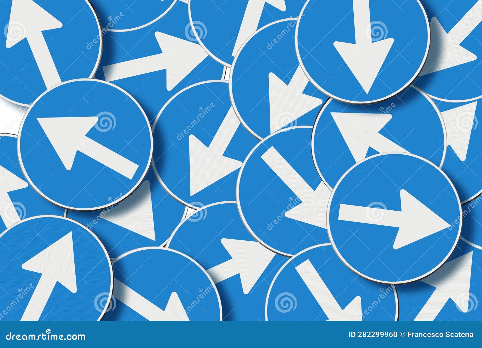 Multi Direction Concept with Road Signs Which Pointed in Different ...