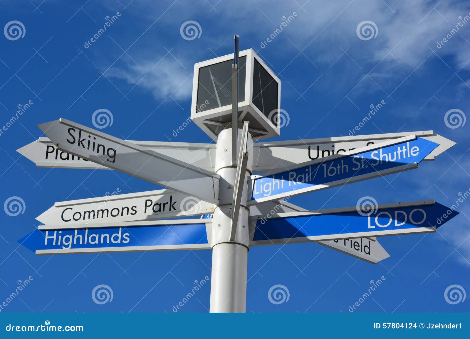 Multi-Directional Pointer Sign Stock Photo - Image of lost, multi: 57804124