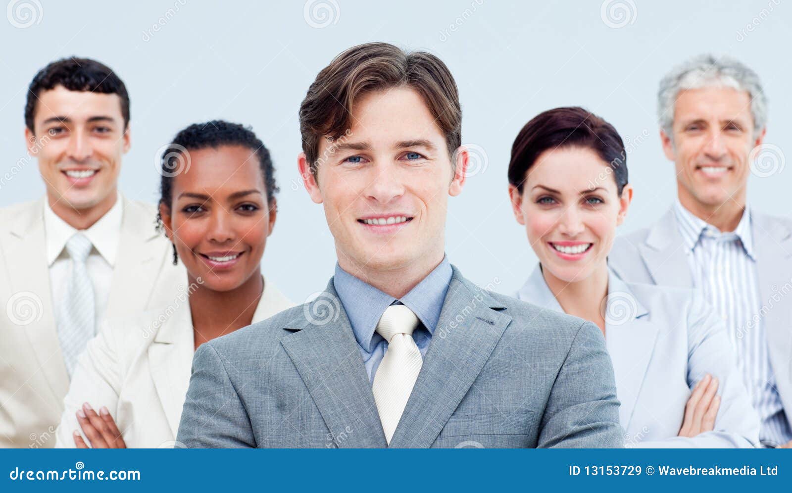 Multi-ethnic Business Partners Standing Stock Image - Image of ...