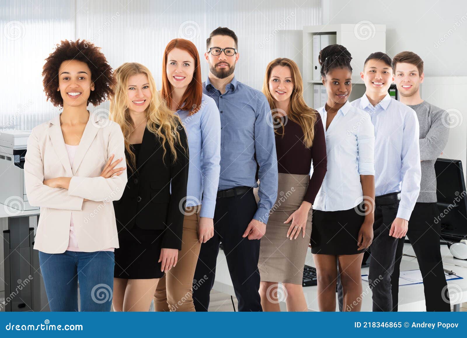 Multi Ethnic Business People In Office Stock Image Image Of Business