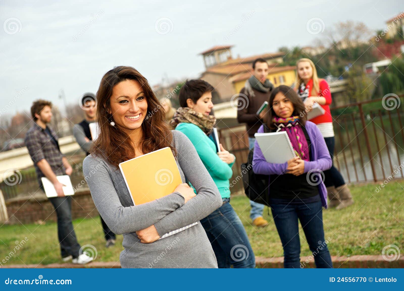 Multi-Ethnic College Students Stock Photo - Image of confidence ...