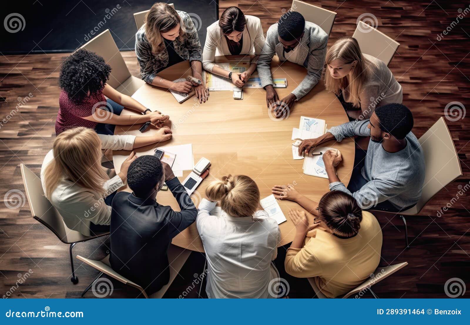 Multi-Ethnic Diverse Group of People in Circle Concept Stock Photo ...