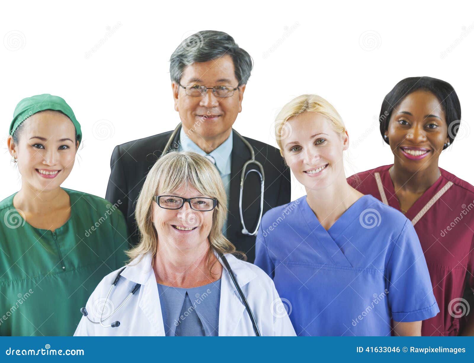 Multi-Ethnic Group of Doctors Stock Photo - Image of medicine, mature ...