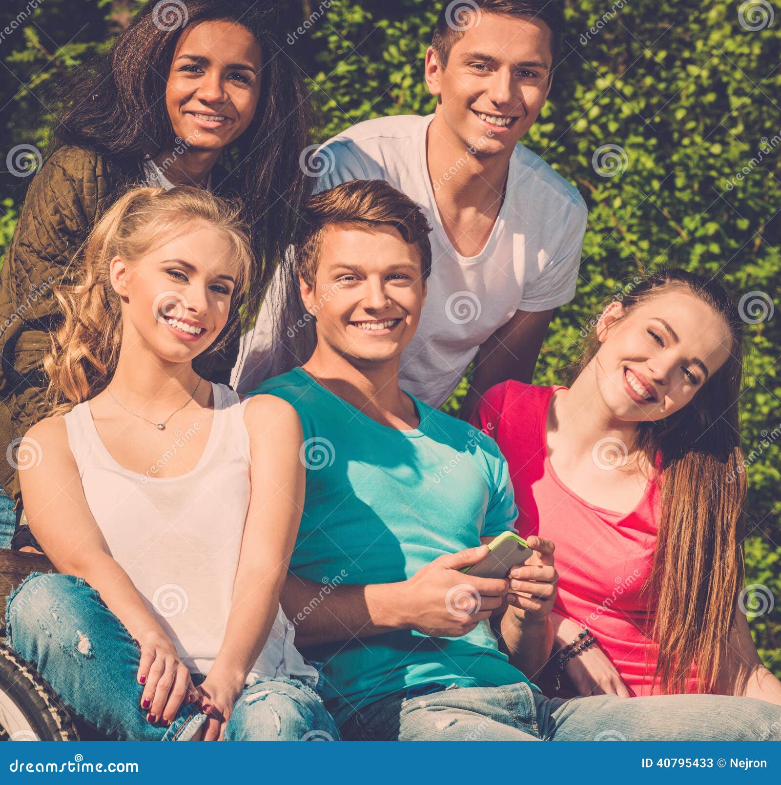 Multi Ethnic Group of Friends Stock Image - Image of active, lifestyle ...