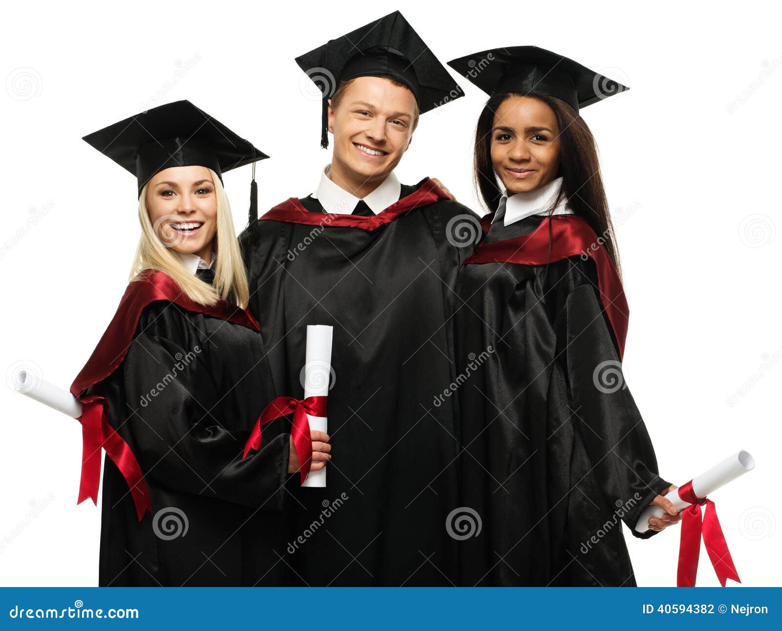 Multi Ethnic Group of Graduated Students Stock Photo - Image of african ...