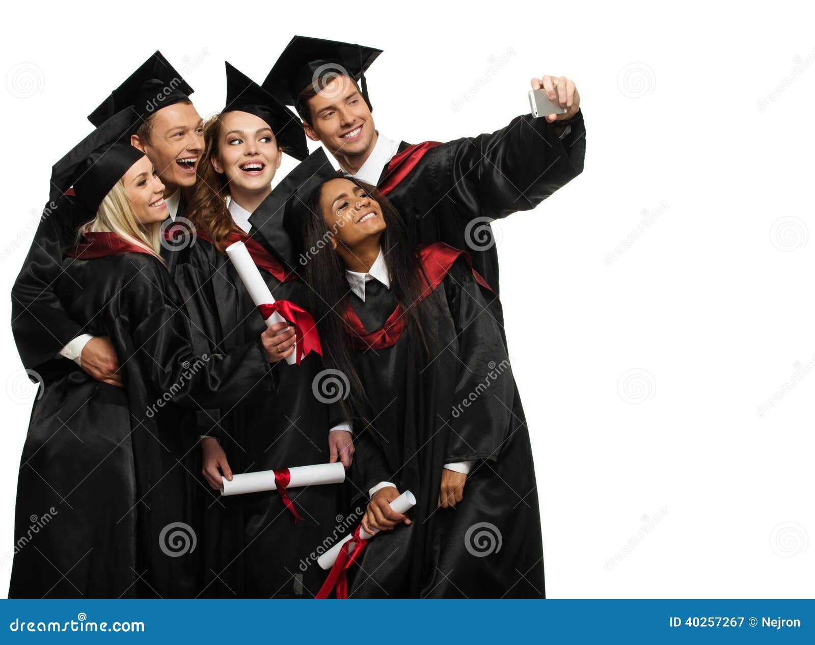 Multi Ethnic Group of Graduated Students Stock Image - Image of degree ...