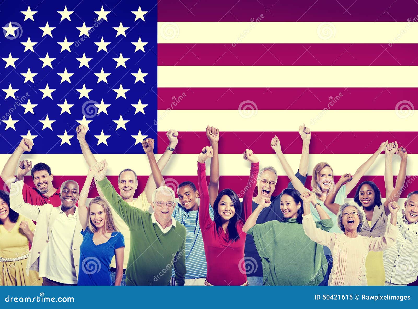 Multi-Ethnic Group People Friendship Team America Concept Stock Image ...
