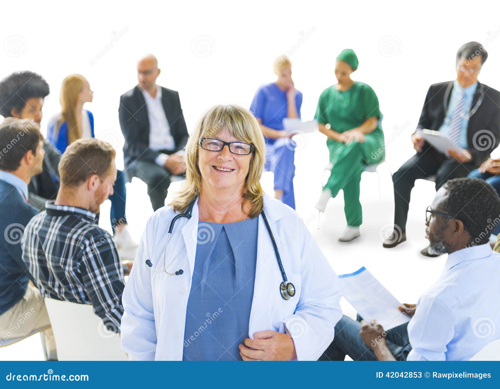 Multi-Ethnic Group of People of Healthcare Workers Stock Image - Image ...