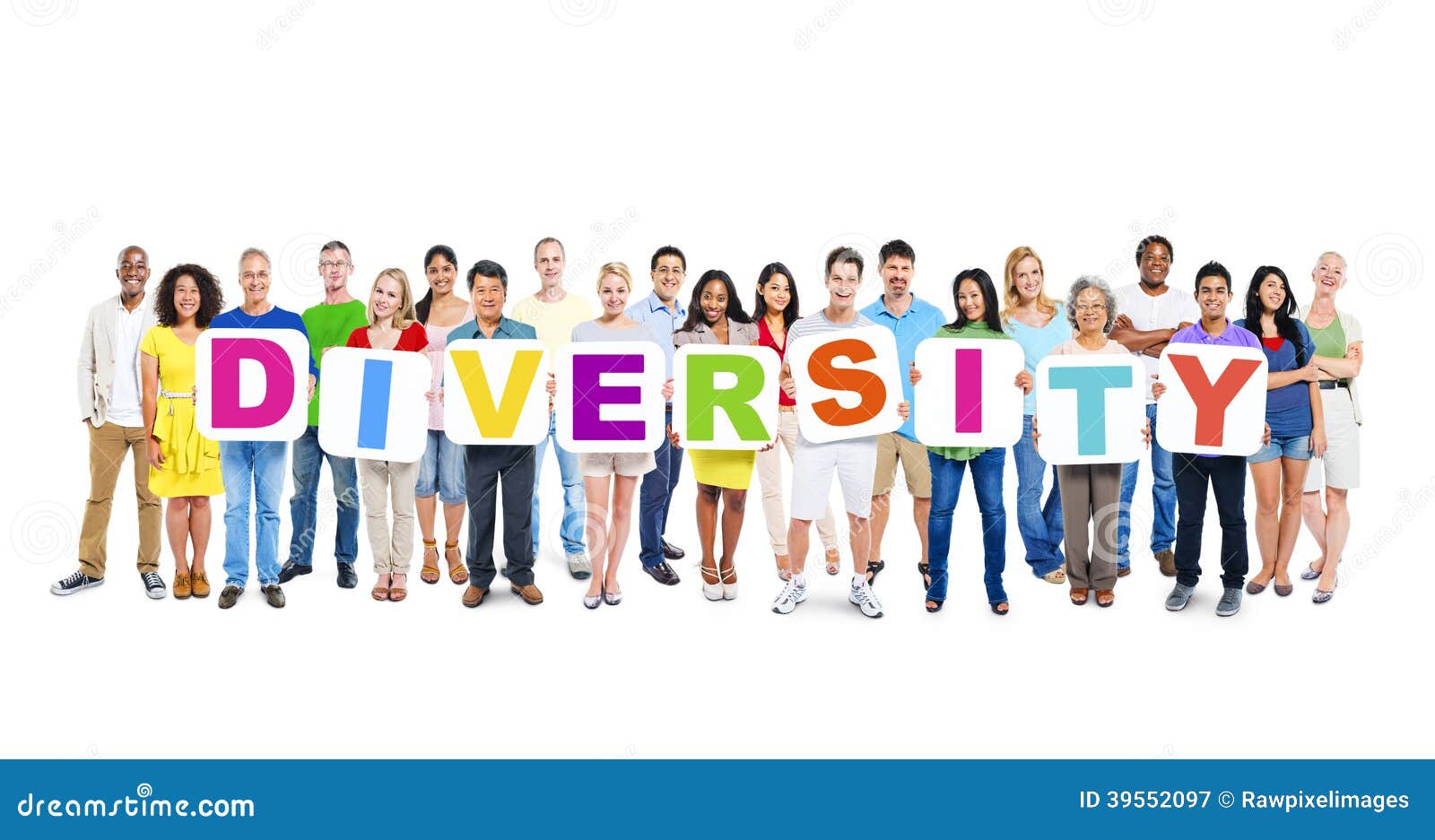 Multi-Ethnic Group of People Holding Diversity Stock Image - Image of ...