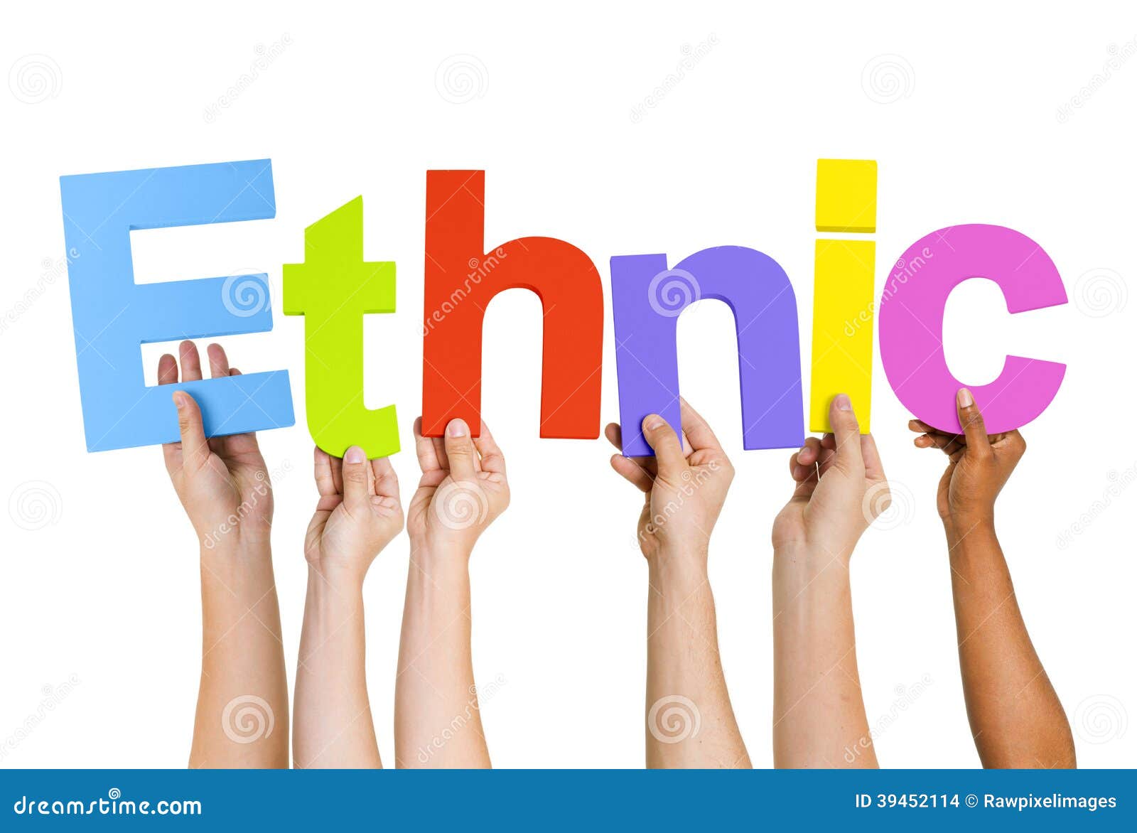 Multi-Ethnic Group of People Holding Ethnic Stock Photo - Image of idea ...