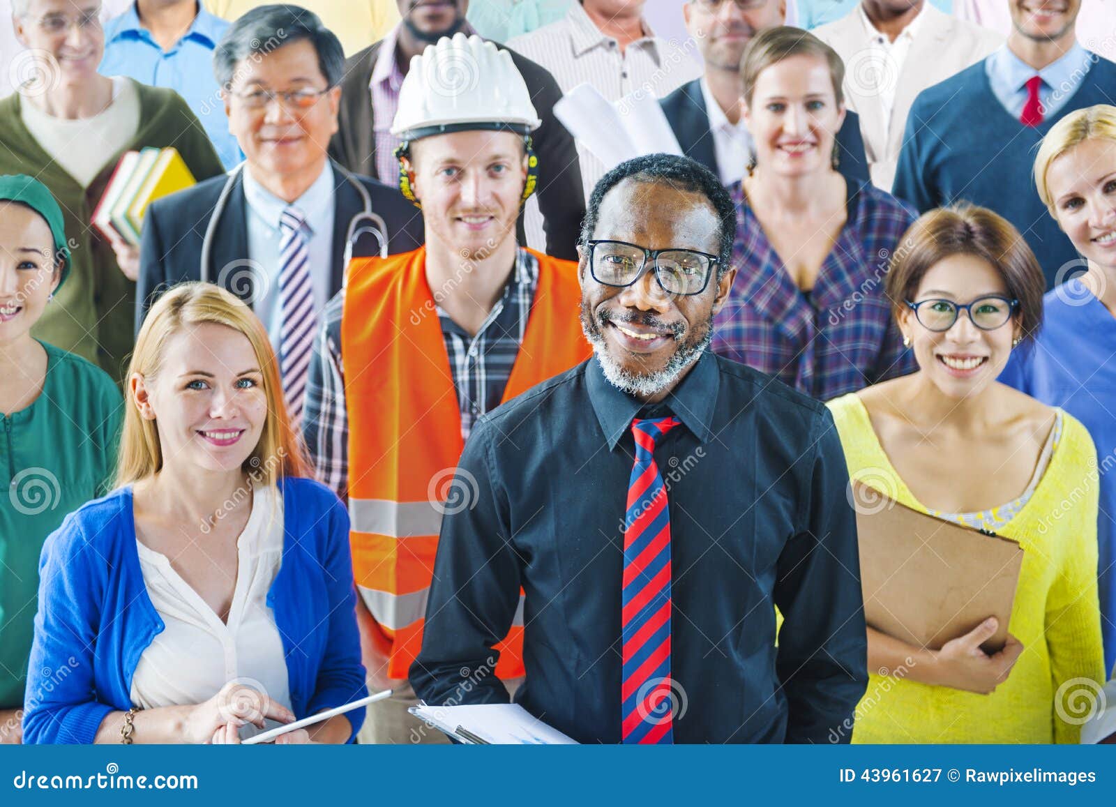 Multi-Ethnic Group of People with Various Occupations Stock Image ...
