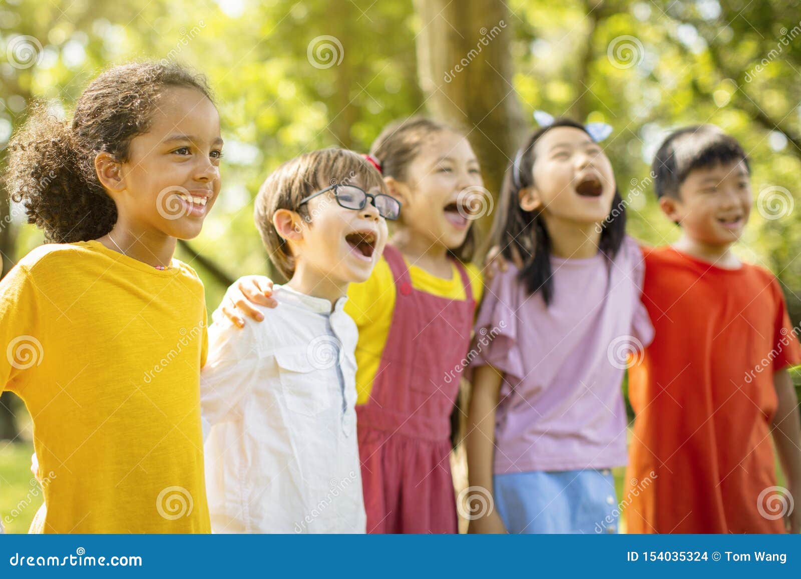Kids Laughing, Happy Children Smiling Portrait, Playing Together ...