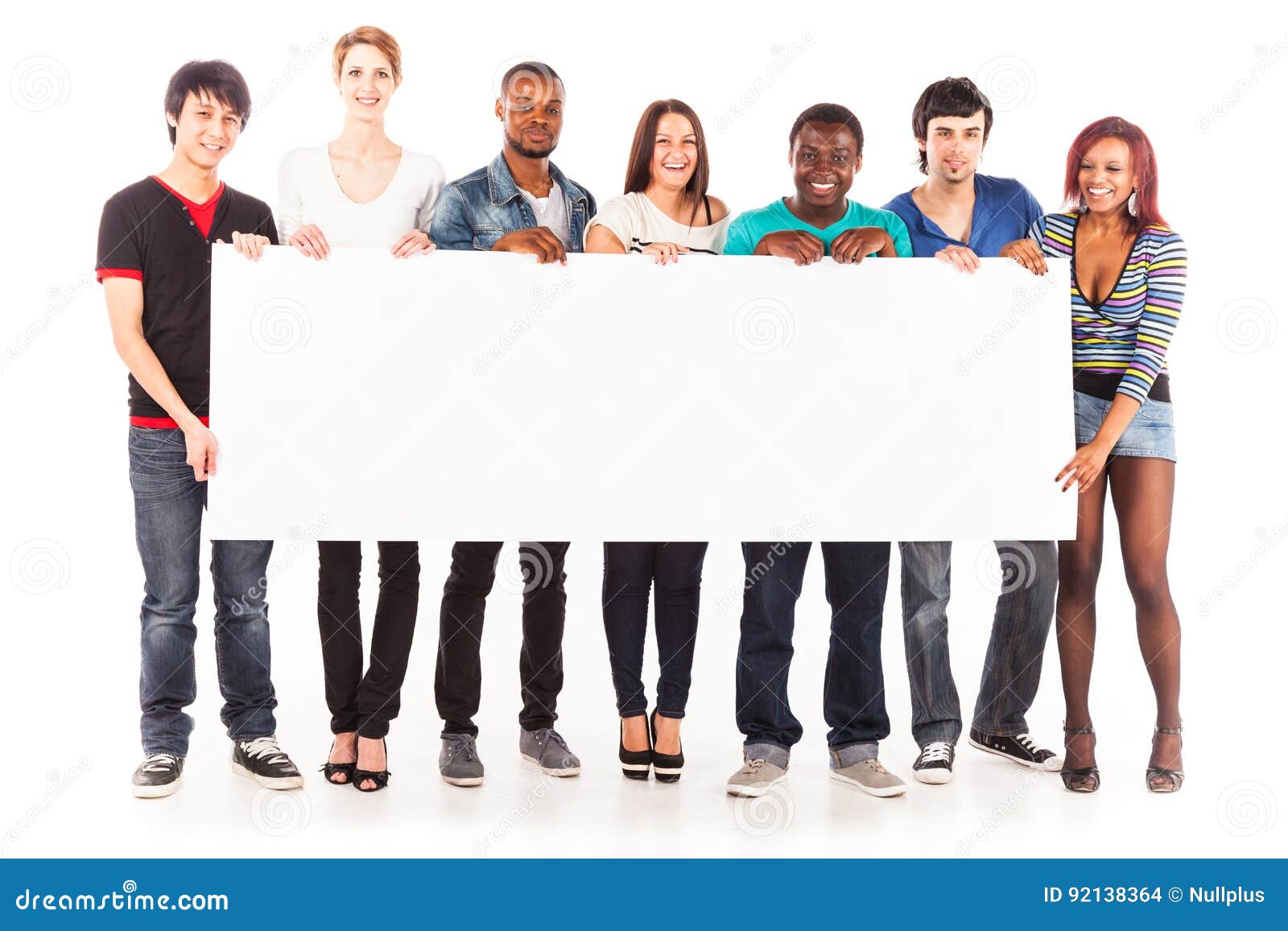 Multi-ethnic Group of Young Adults Stock Photo - Image of male ...