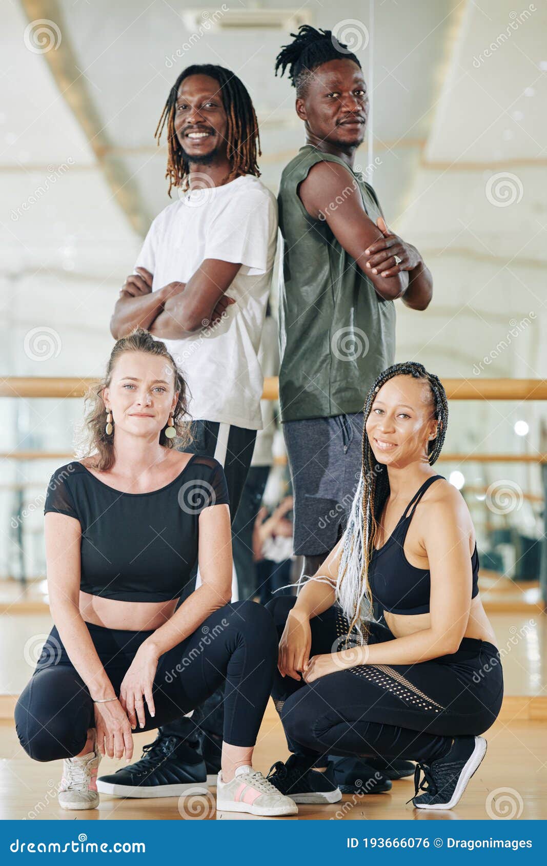 Multi-ethnic Group of Dancer Stock Photo - Image of indoors, class ...