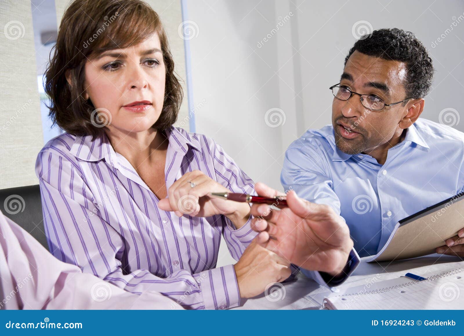 Multi-ethnic Office Workers Working on Project Stock Image - Image of ...